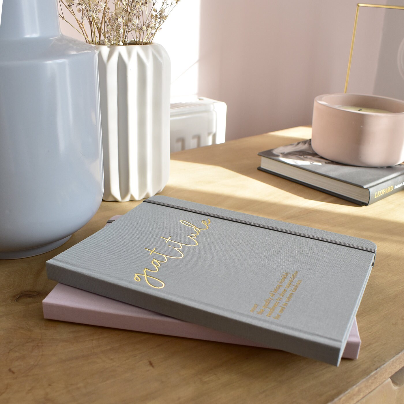 Gratitude Journal With Gold Detail and Recycled Cloth Cover - Etsy