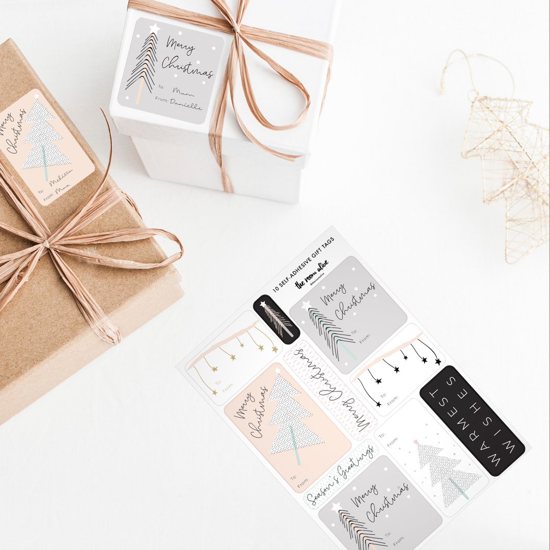 Christmas Gift Sticker Labels - Gift Tags Holidays - Etsy