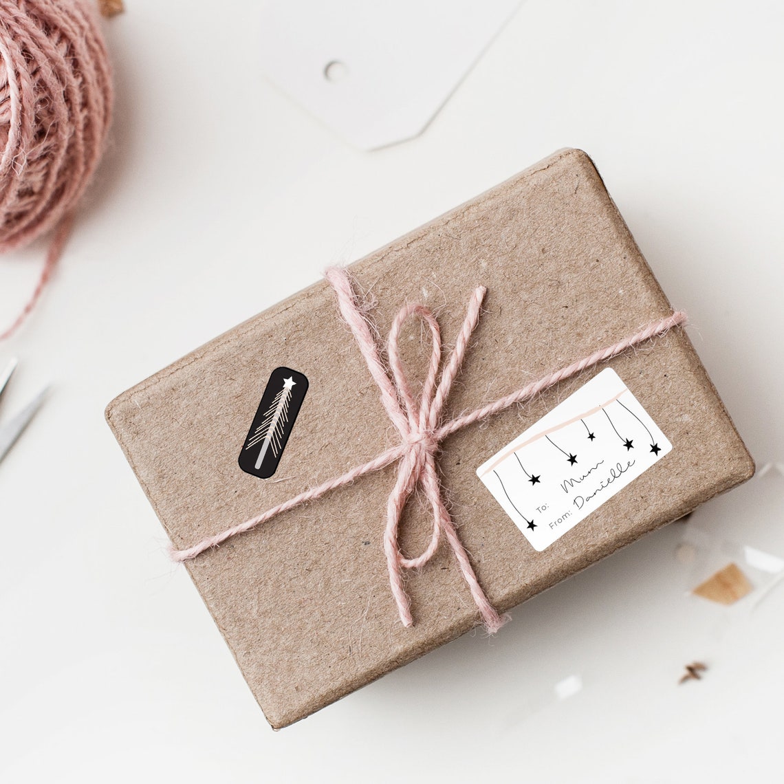 Christmas Gift Sticker Labels Gift Tags Holidays | Etsy