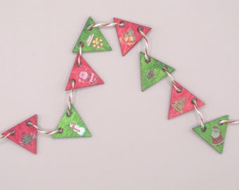 Christmas Bunting 1/12th Scale - Etsy UK