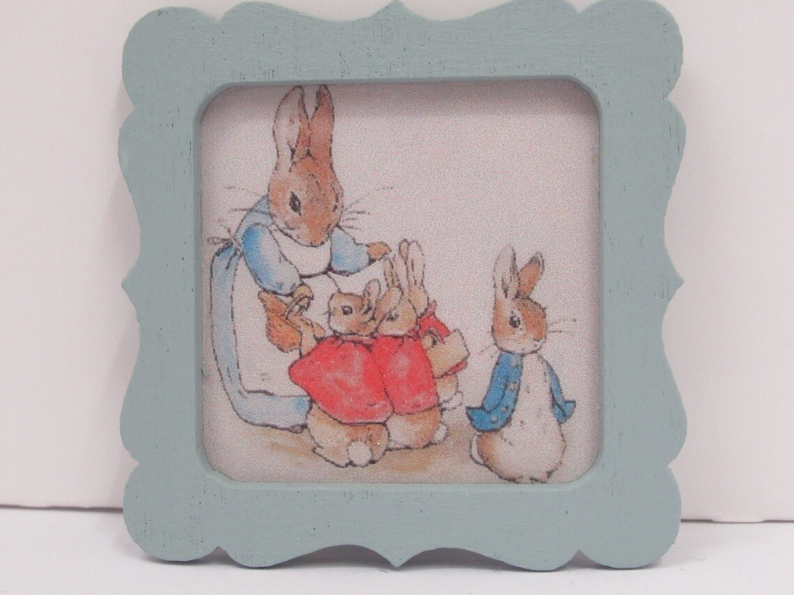Dolls House Nursery Picture Peter Rabbit Scene Framed - Etsy