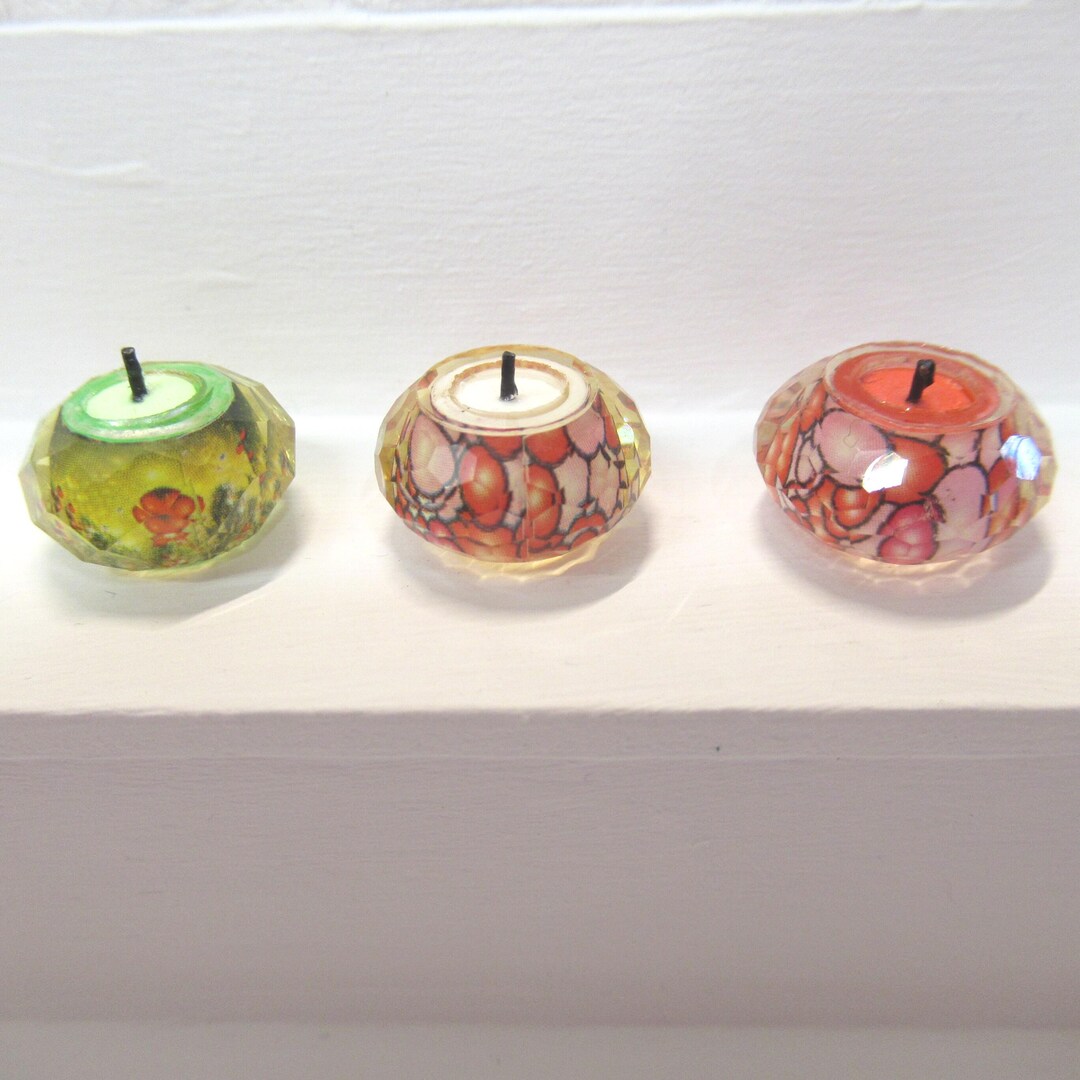 Dolls House Candle 1:12th Scale Miniature Decor Accessory Choice of ...