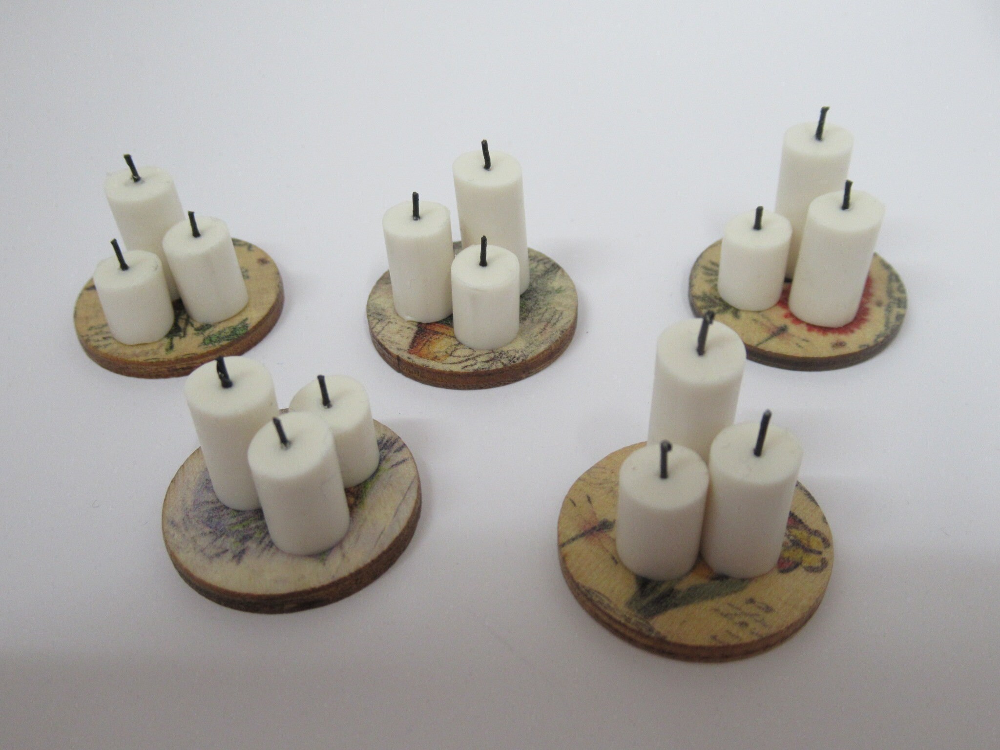 Miniature Dollhouse Candle holder handmade,Candle decorated display ...