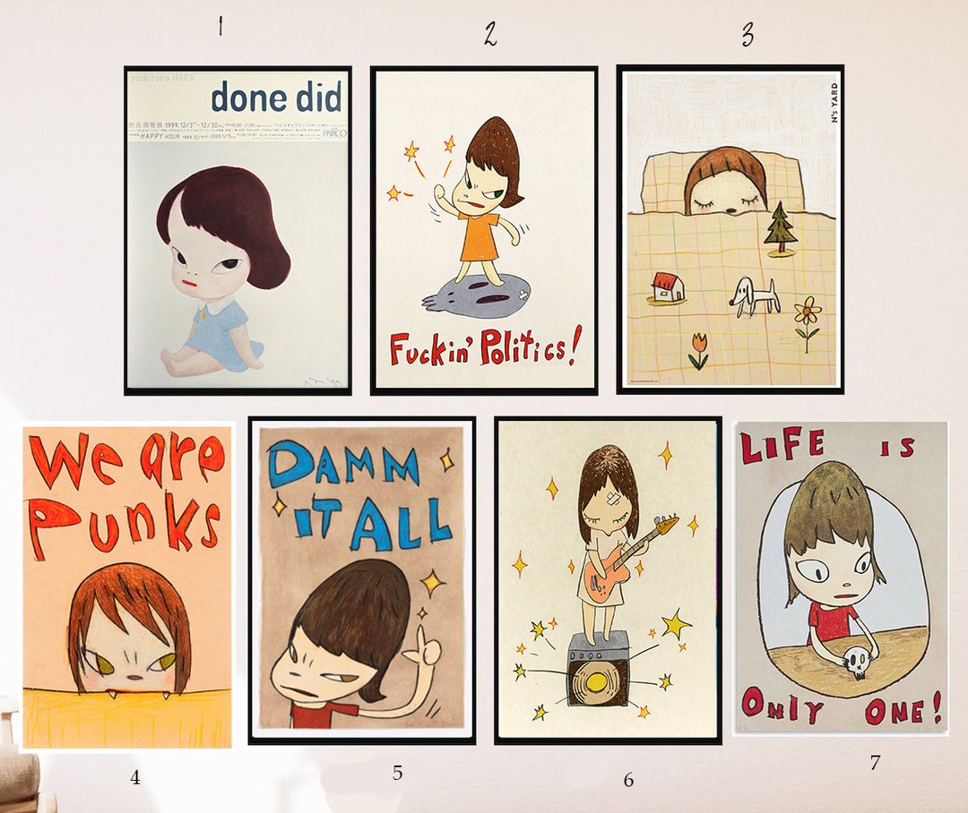Yoshitomo Nara Poster Yoshitomo Nara Wall Art No Framed - Etsy