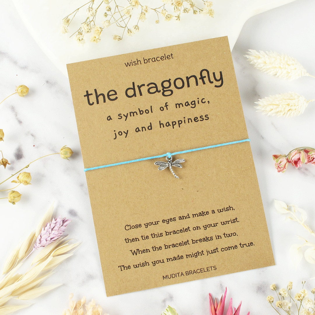 Dragonfly Bracelet, Wish Bracelet, Animal Bracelet, Totem, Dragonfly ...