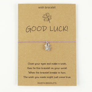 Good Luck Bracelet, Wish Bracelet, Lucky Gift for Exams, New Job or ...