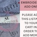 Embroidery Name/sleeve Add Ons - Etsy