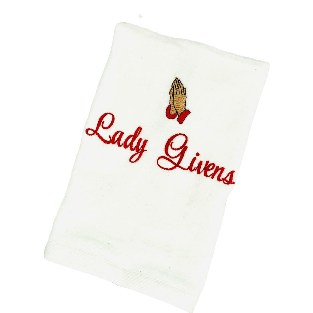 Personalized Embroidered Pastors Towels With Praying Hands, Clergy ...