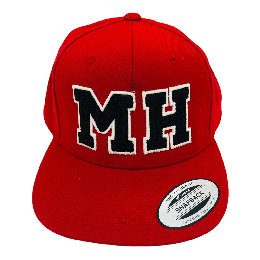 Personalized 3D Initial Puff Chainstitch Embroidery Flat Brim - Etsy