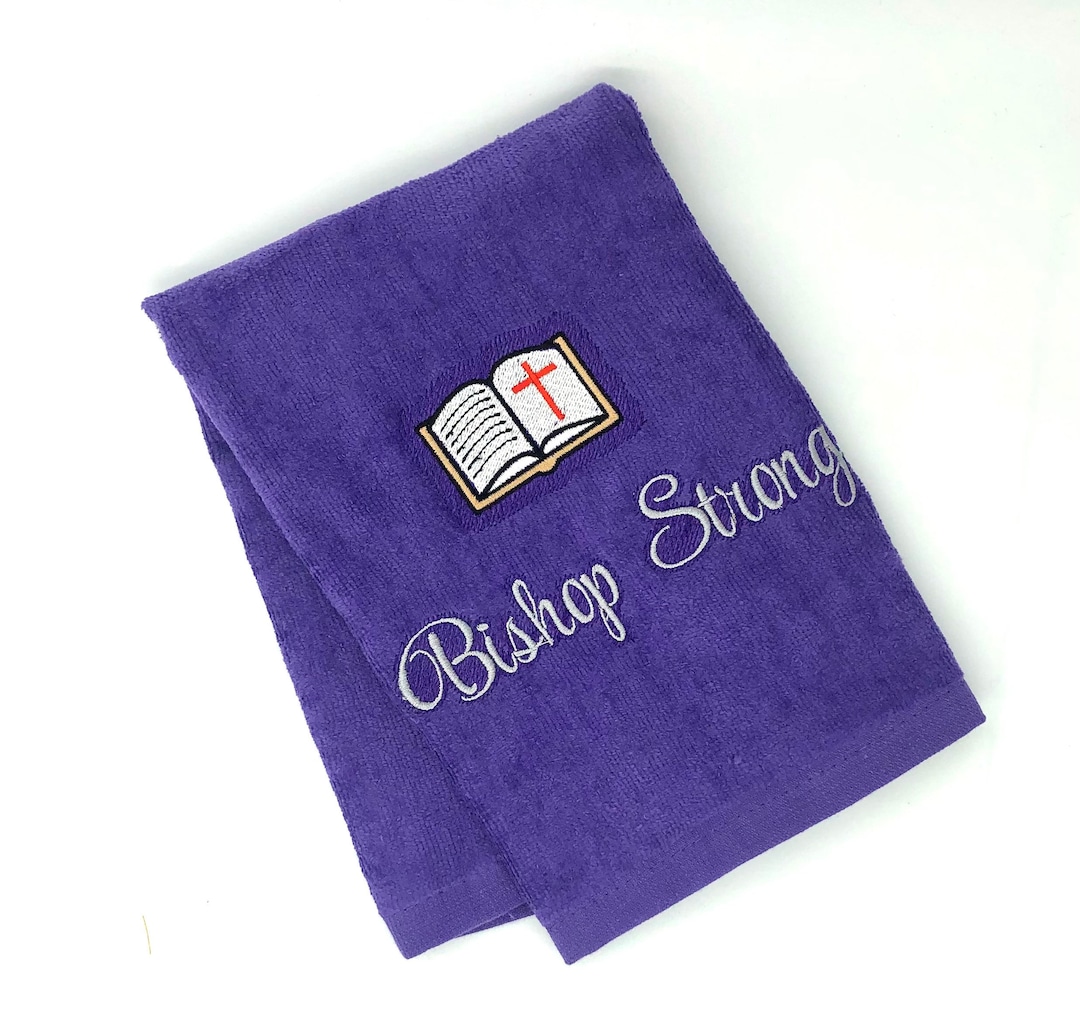Personalized Embroidered Monogrammed Pastors Towels With Bible Clergy ...