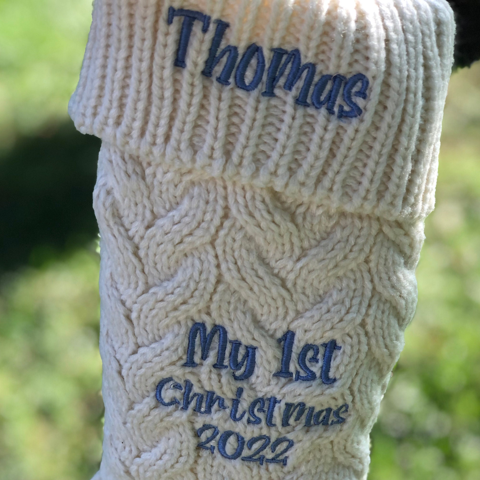 Personalized First Christmas Stockings, 1st Christmas Gift, Embroidered ...