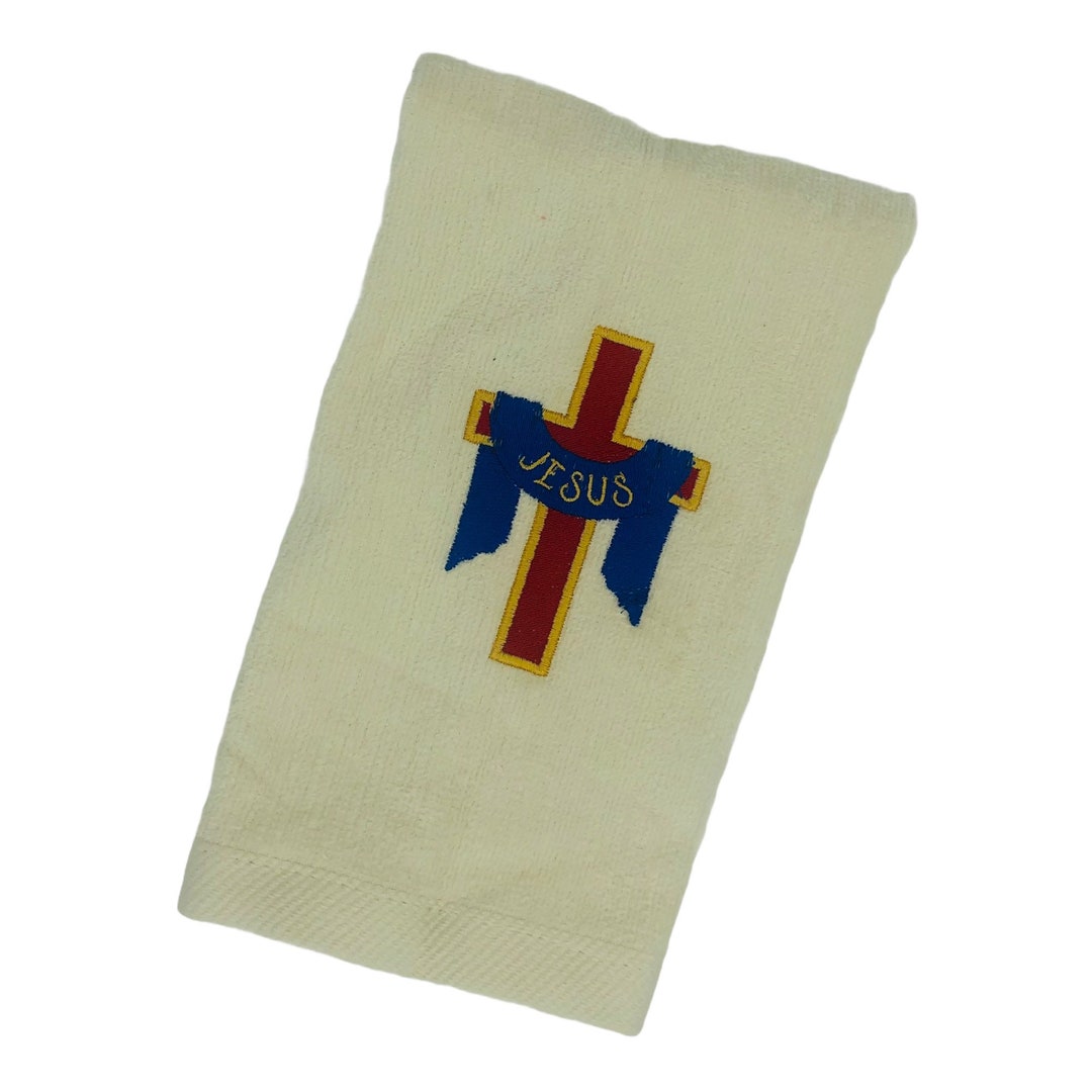 Personalized Embroidered Hand Towels W/jesus Holy Cross, Clergy Towels ...