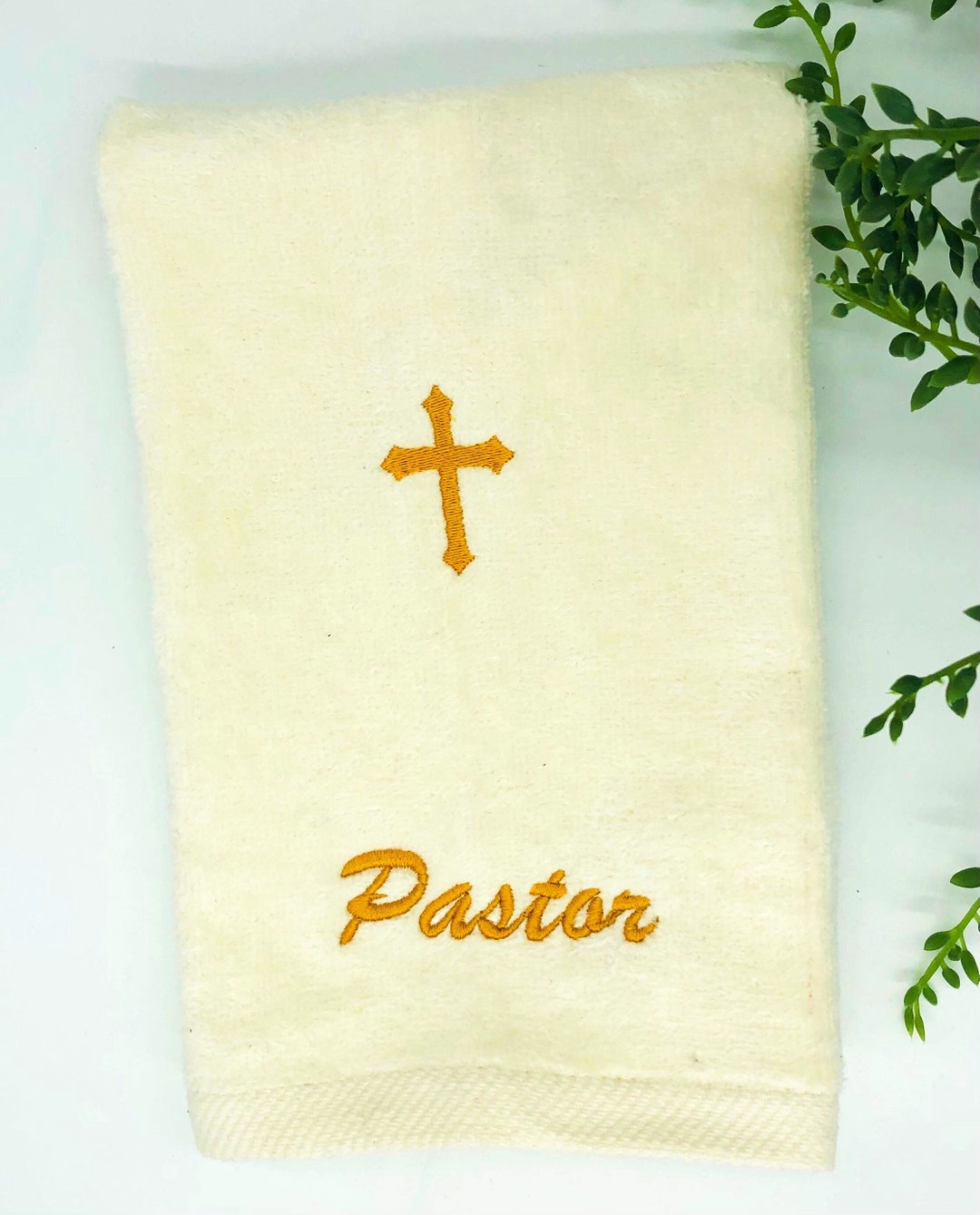 Embroidered Pastor Fingertip Towels With Holy Cross Make an Excellent ...