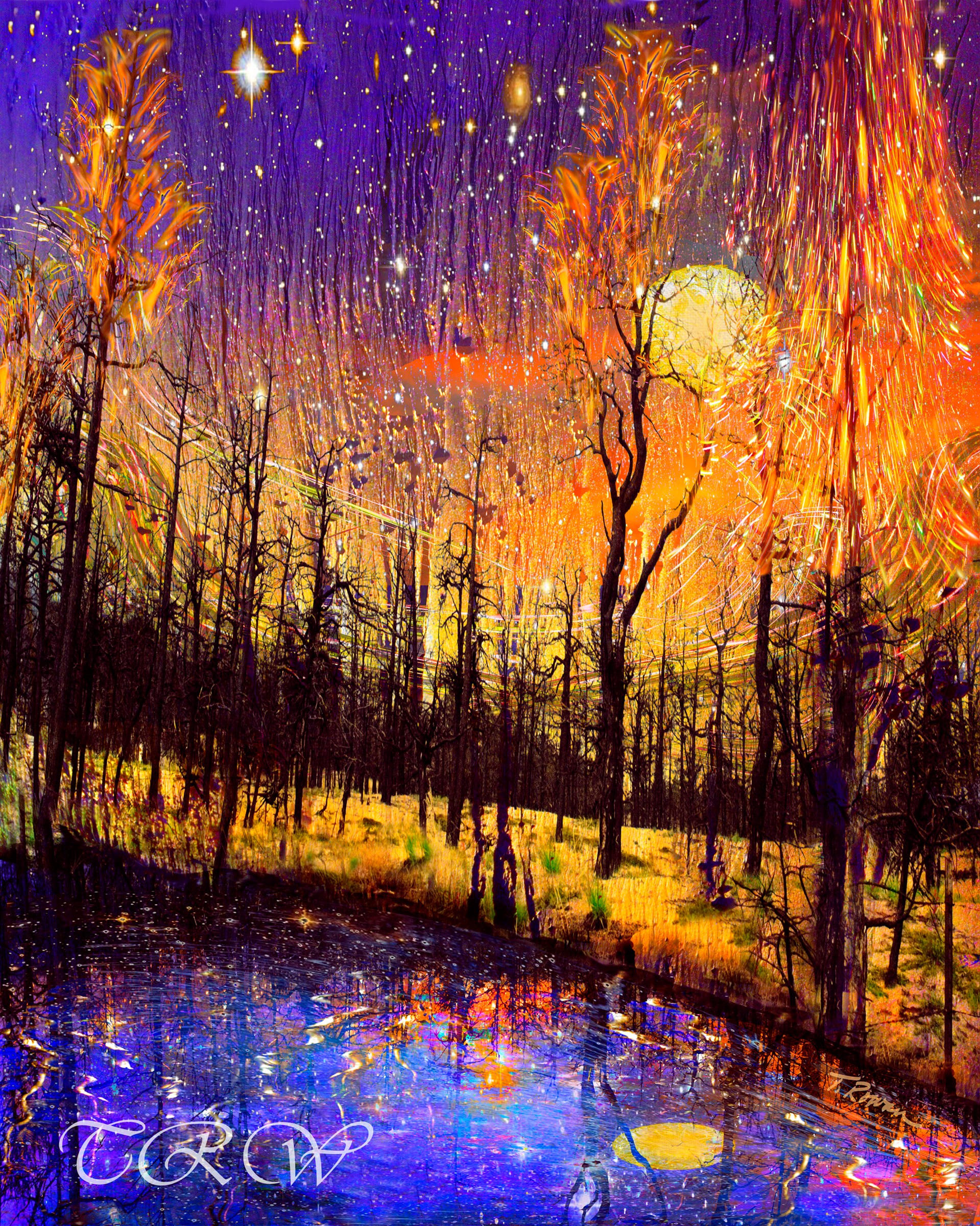Abstract Landscape,colorful Nature Print,fantasy Art Forest,colorado ...