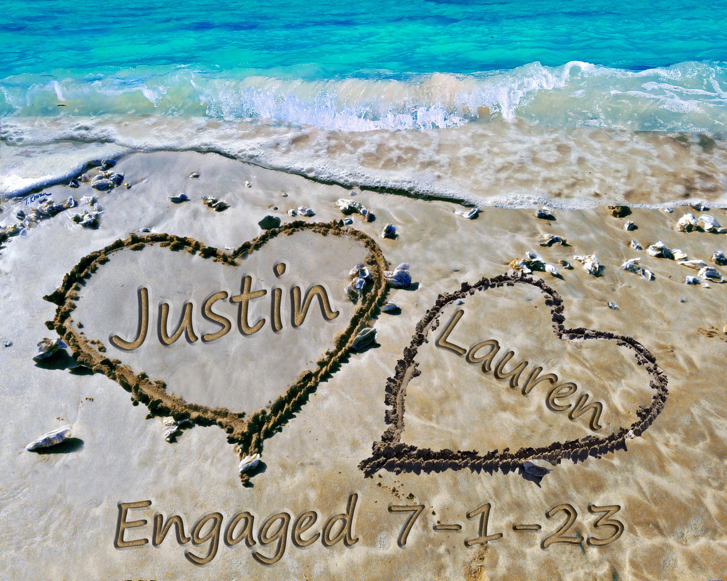 Custom Beach Writing,message in Sand,personalized Art,unique Wedding ...