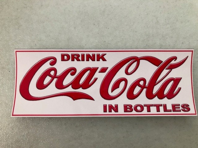 Drink Coca-cola in Bottles Vinyl Sticker - Etsy