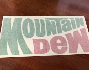 Mountain Dew Decal Sticker - Etsy