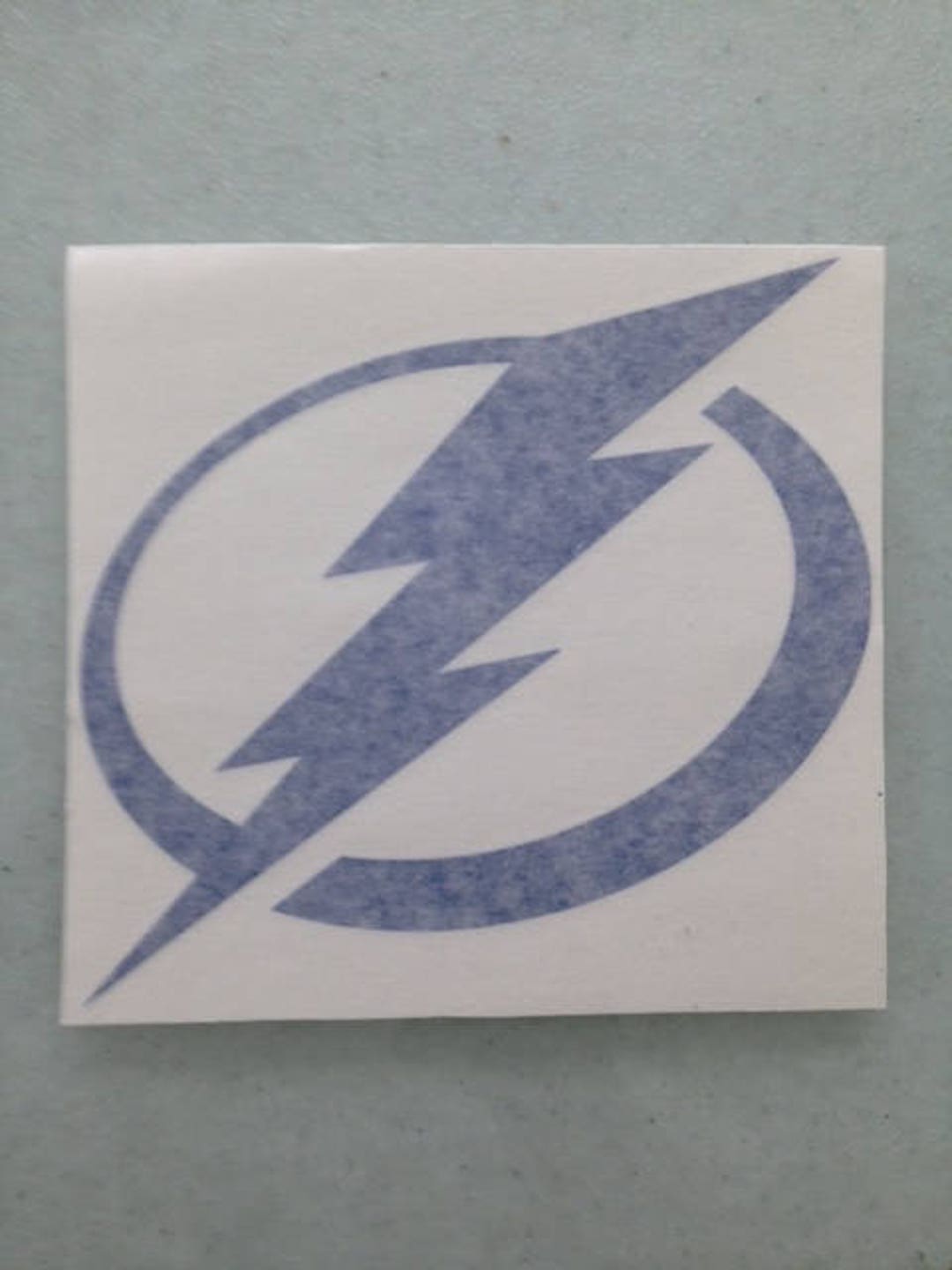 Tampa Bay Lightning Vinyl Sticker in Blue - Etsy