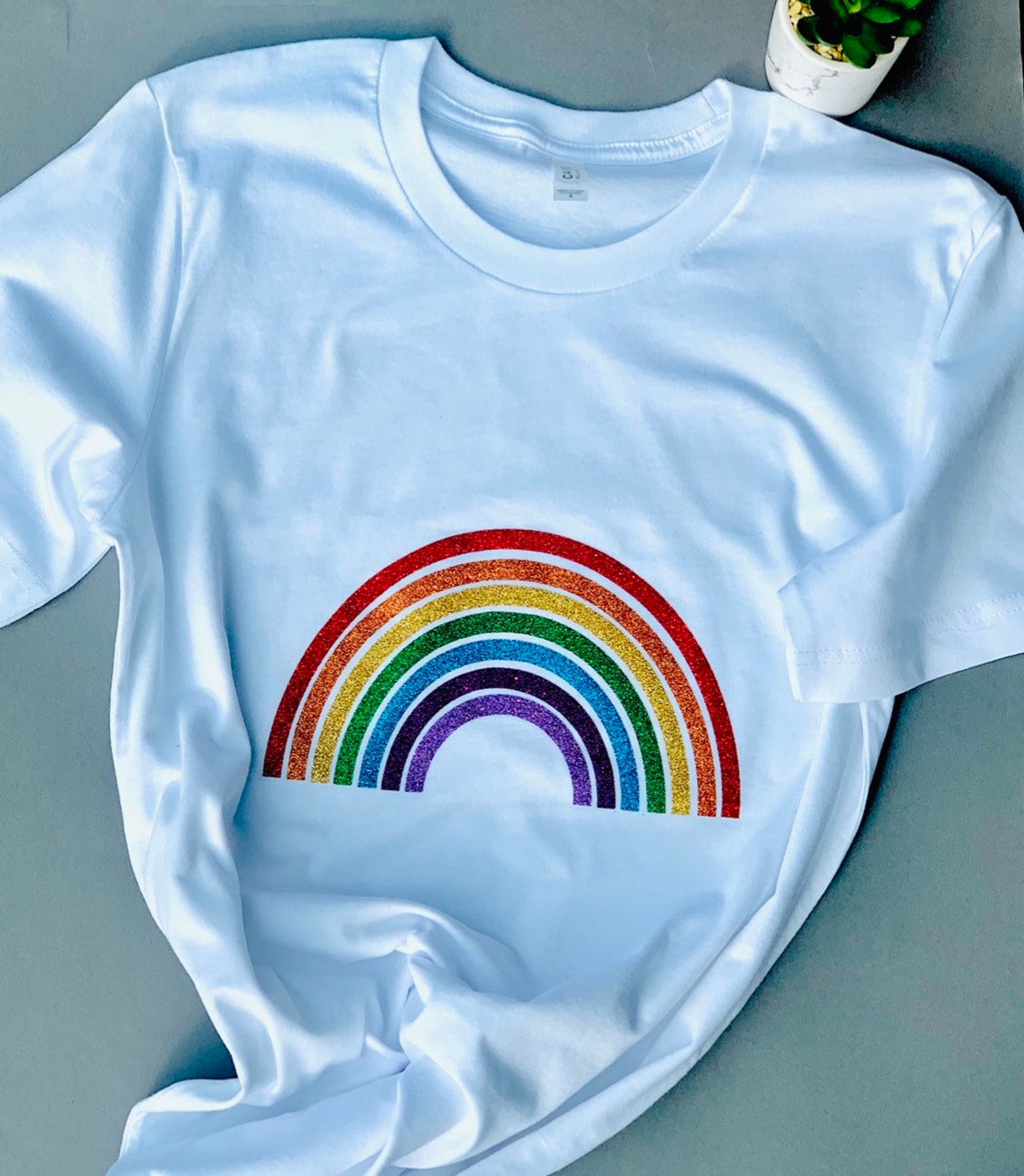 Glitter Rainbow T Shirt Layered Rainbow Rainbow Clothing | Etsy