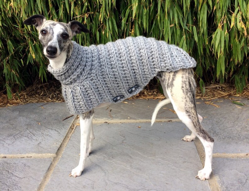Whippet Sweater / Jumper in Silver Grey - Etsy.de