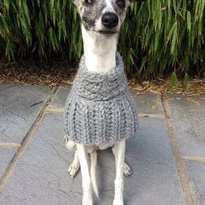 Whippet Sweater / Jumper in Silver Grey - Etsy.de