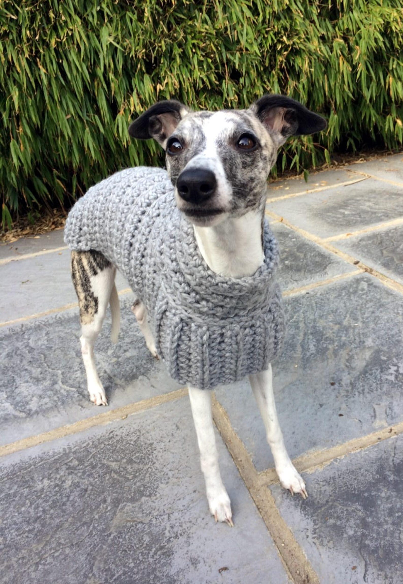 Whippet Sweater / Jumper in Silver Grey - Etsy.de