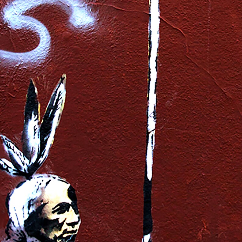 Banksy Cushion Cover Native American Indian No Trespassing - Etsy