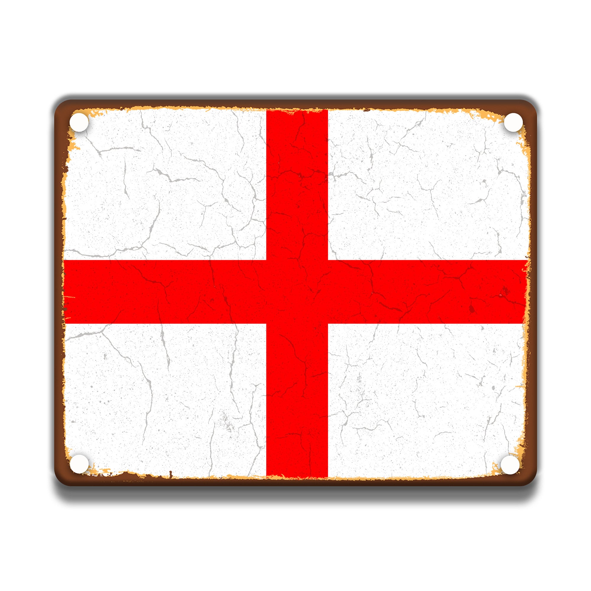 England Flag Vintage Style Metal Sign, Aged 250 X 200 Mm, Euros ...