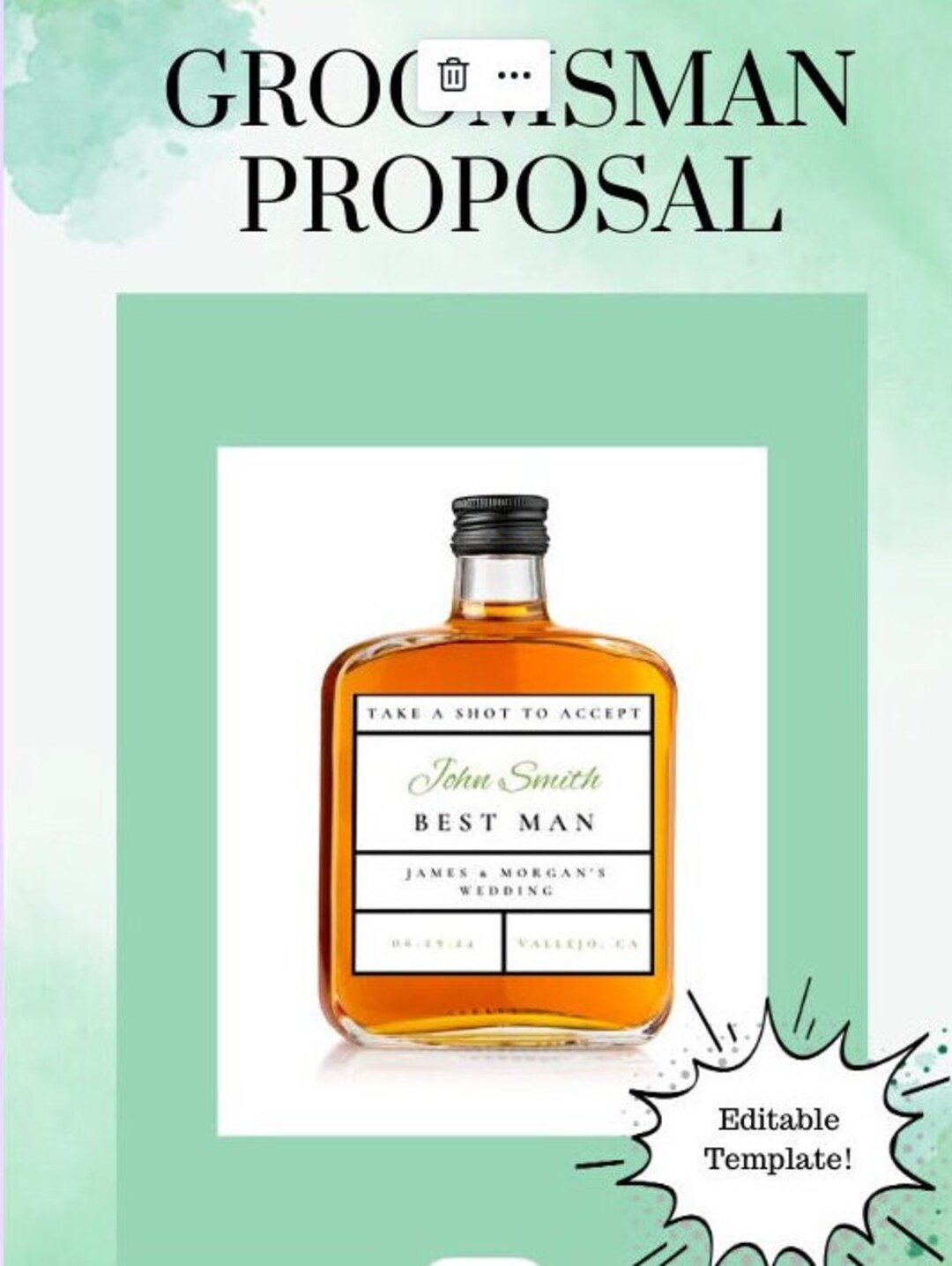 Groomsman Proposal Stickers (large) - Etsy