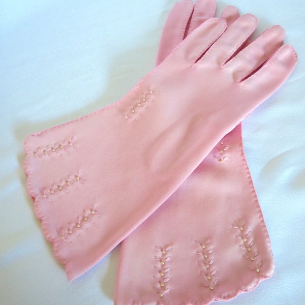 Pink Gloves - Etsy