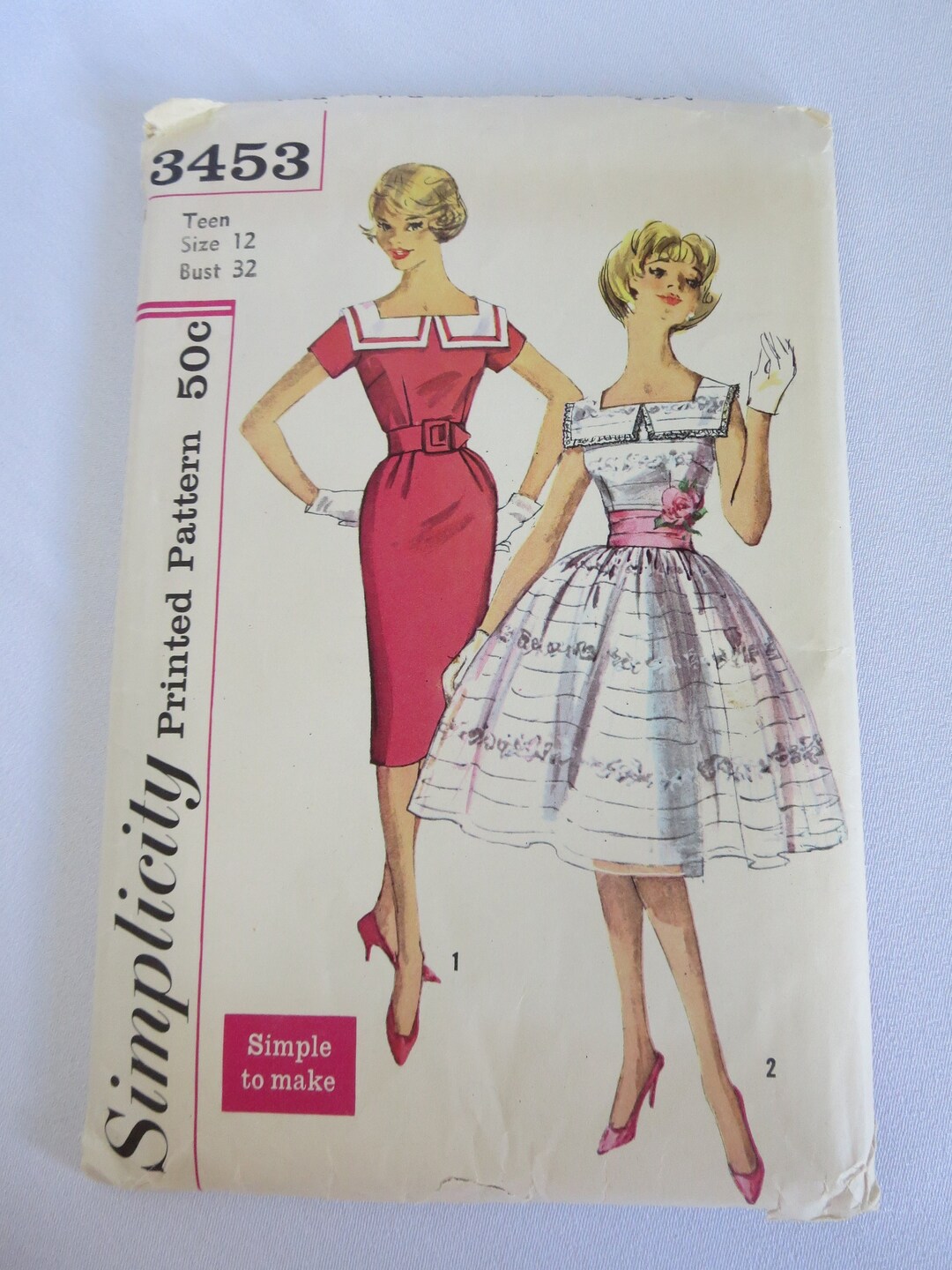 50s Pattern, 60s Pattern, Dress Pattern, Vintage Pattern, Vintage Dress ...