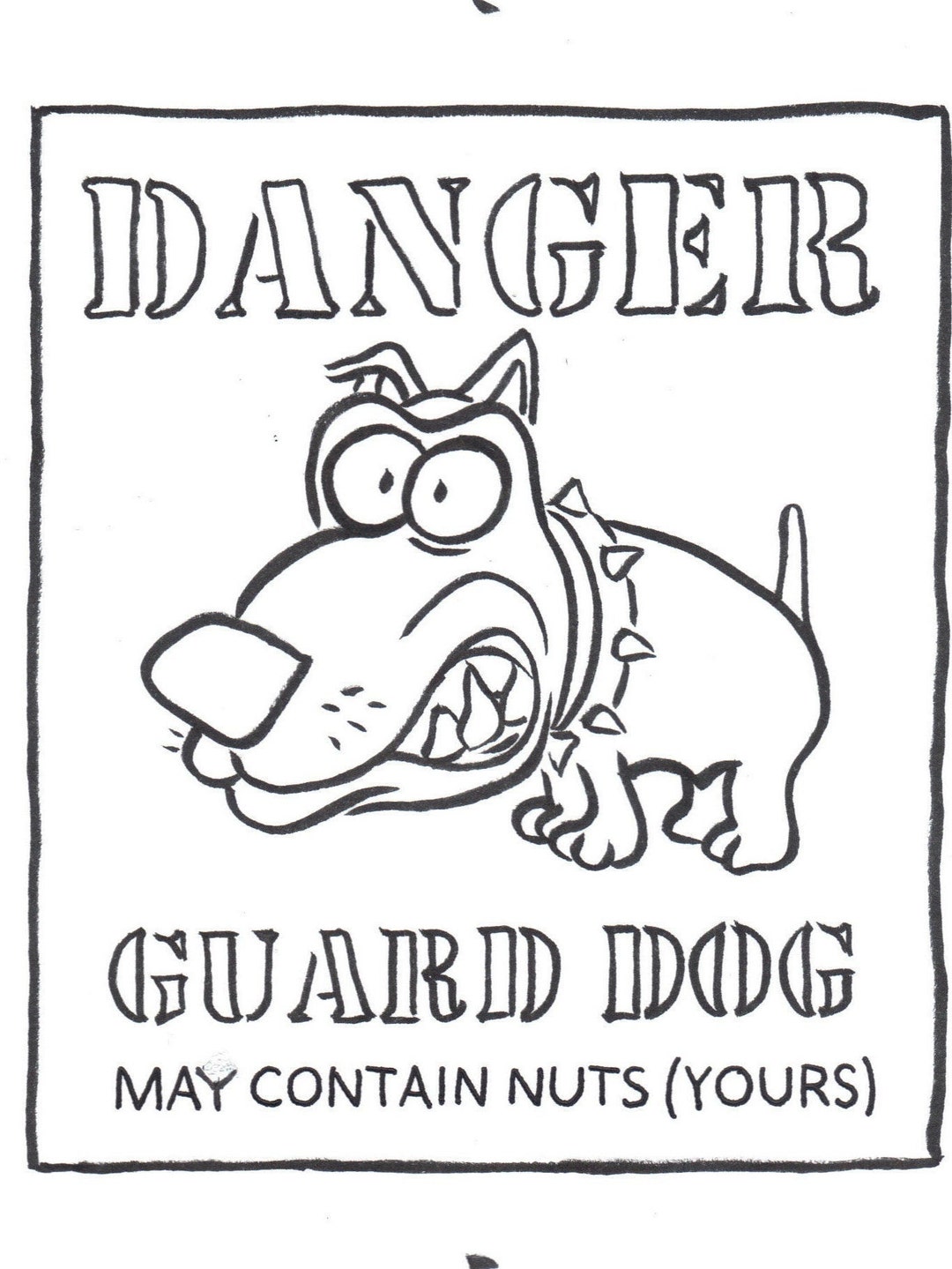 Guard Dog Cartoon, Signed by Artist Limited Edition Print, Man Cave ...
