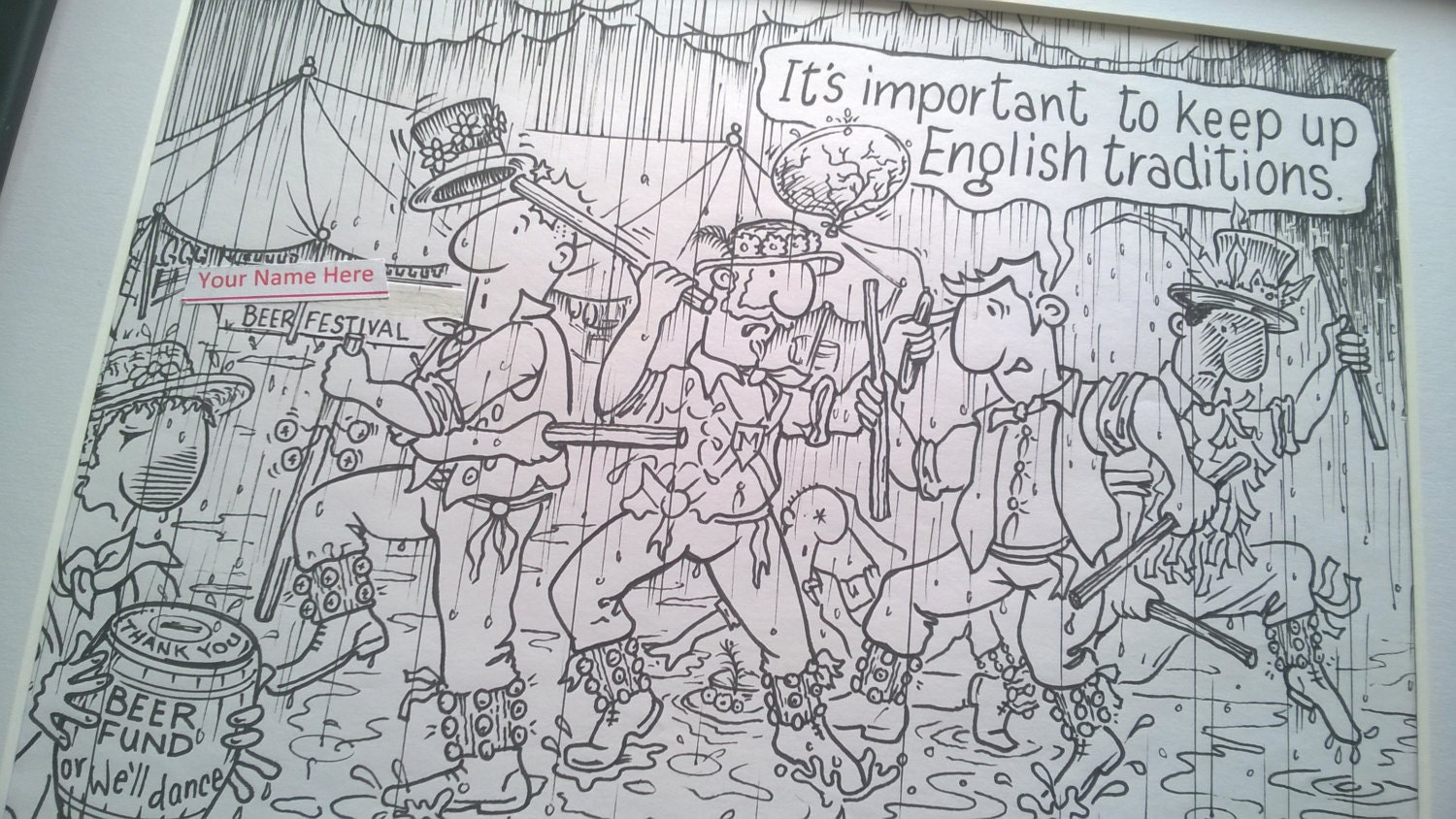 Morris Dancing Cartoonsigned by Artist Limited Edition Print - Etsy New ...