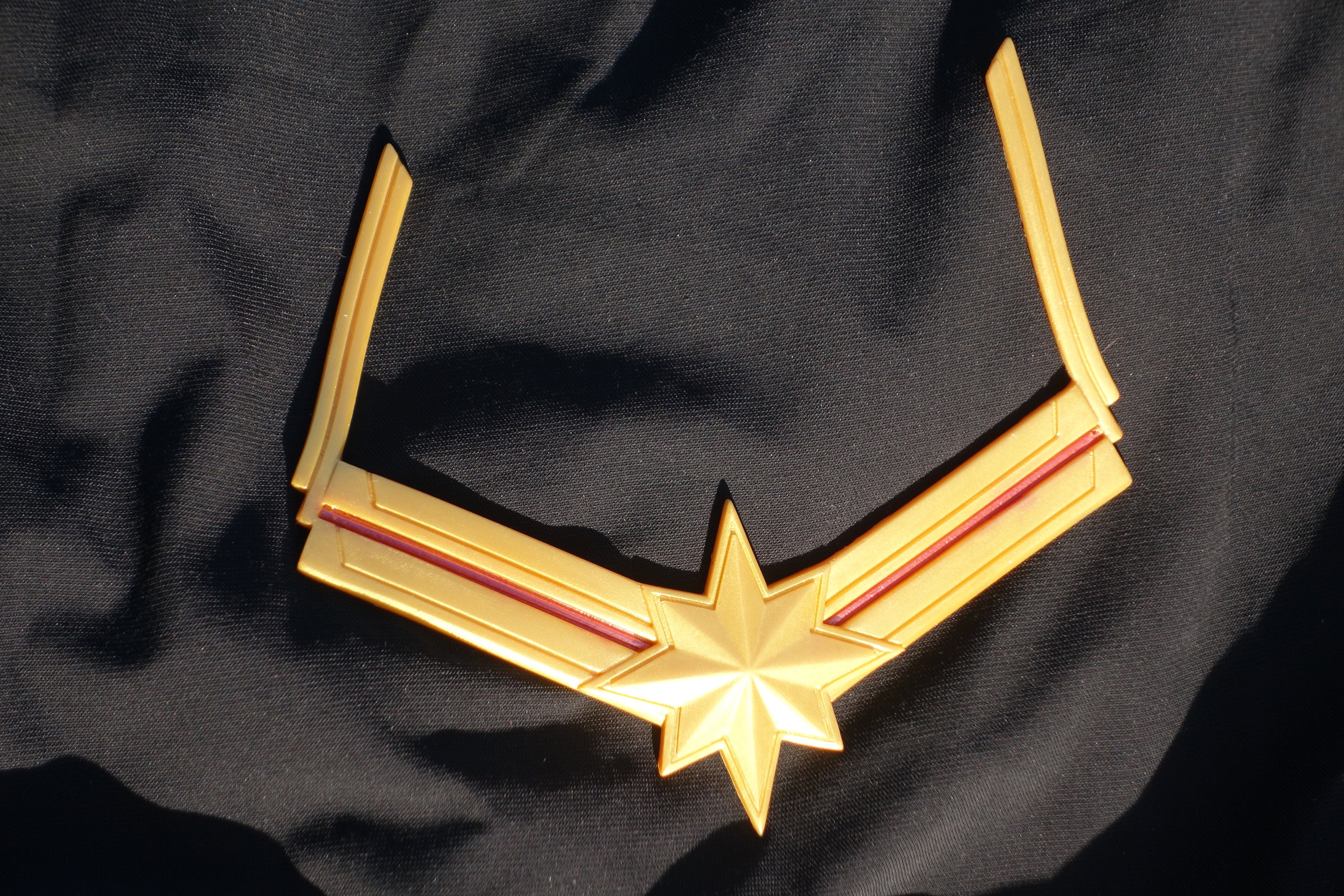 Captain Marvel Star Chest Emblem - Etsy