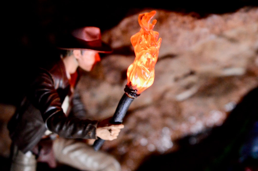 3D Printed Light-up Torch for 1/12 to 1/10 Scale Action Figures, Raw ...