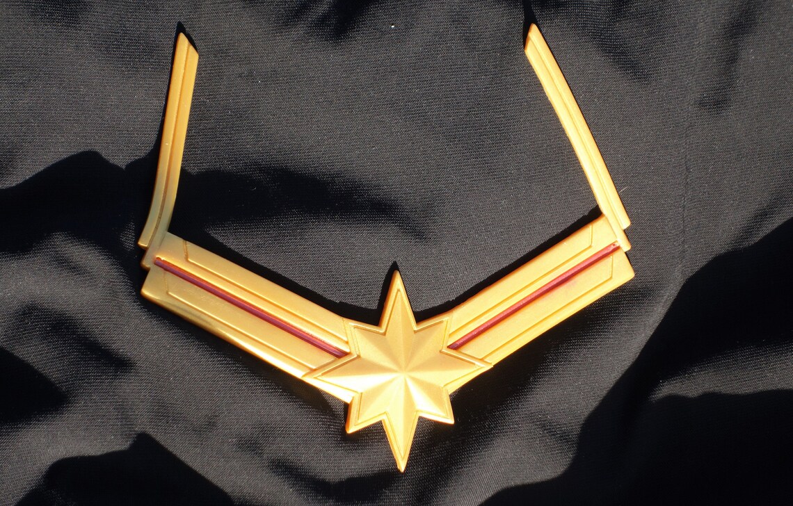 Captain Marvel Star Chest Emblem | Etsy