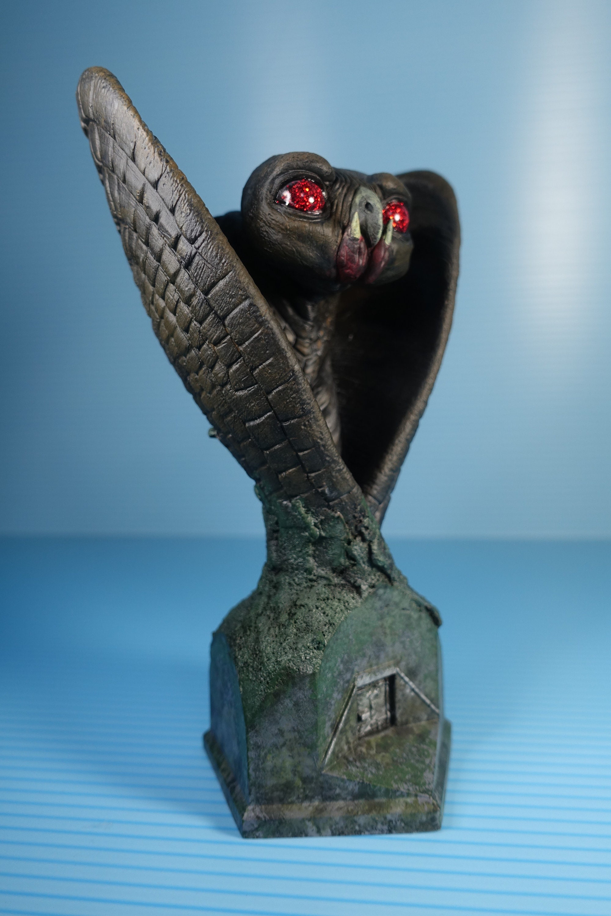 Mothman Resin Cast Sculpture Etsy