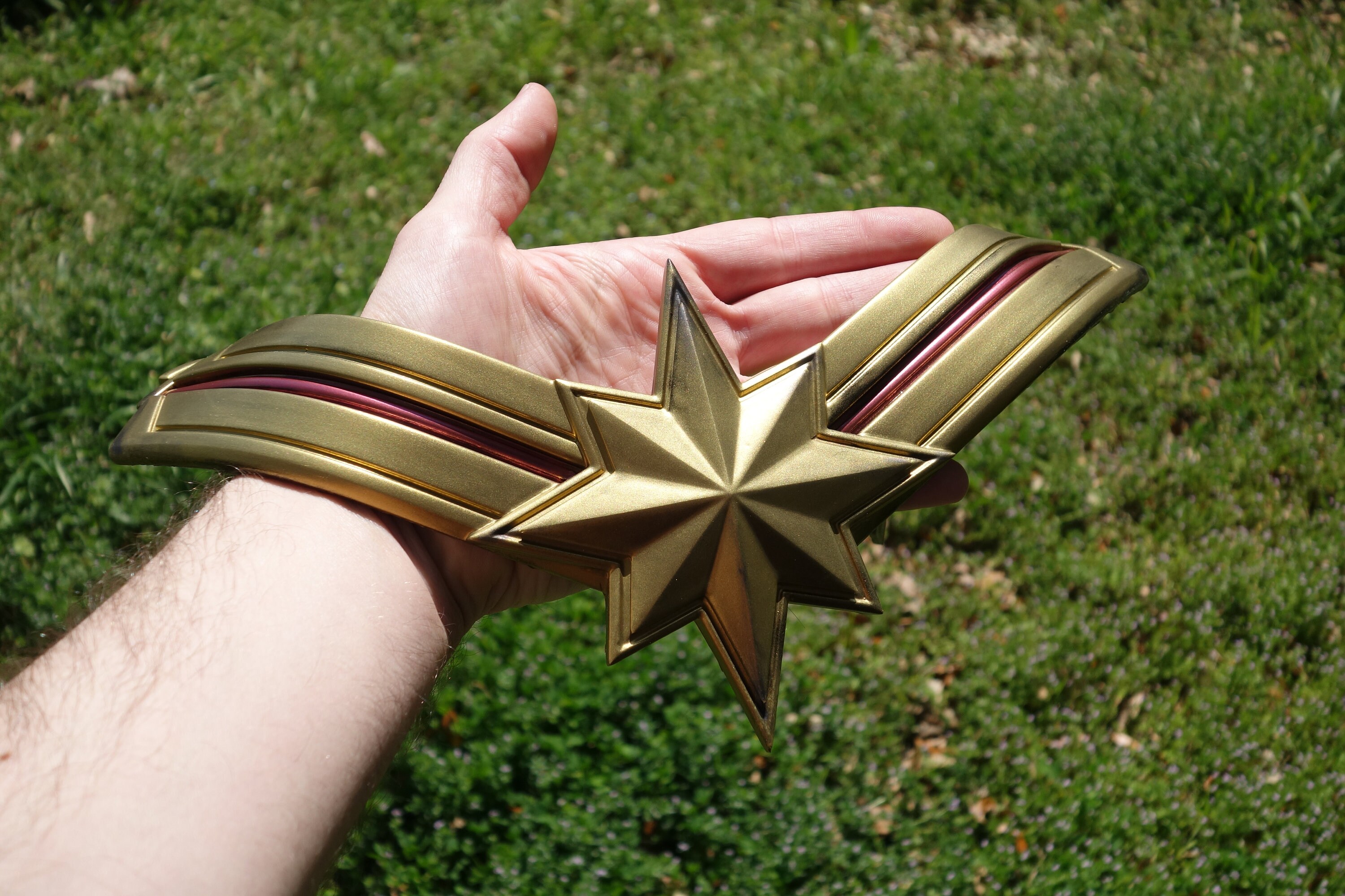 12 INCH WIDE Captain Marvel Star Chest Emblem | Etsy