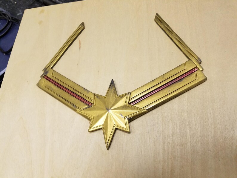 Captain Marvel Star Chest Emblem - Etsy