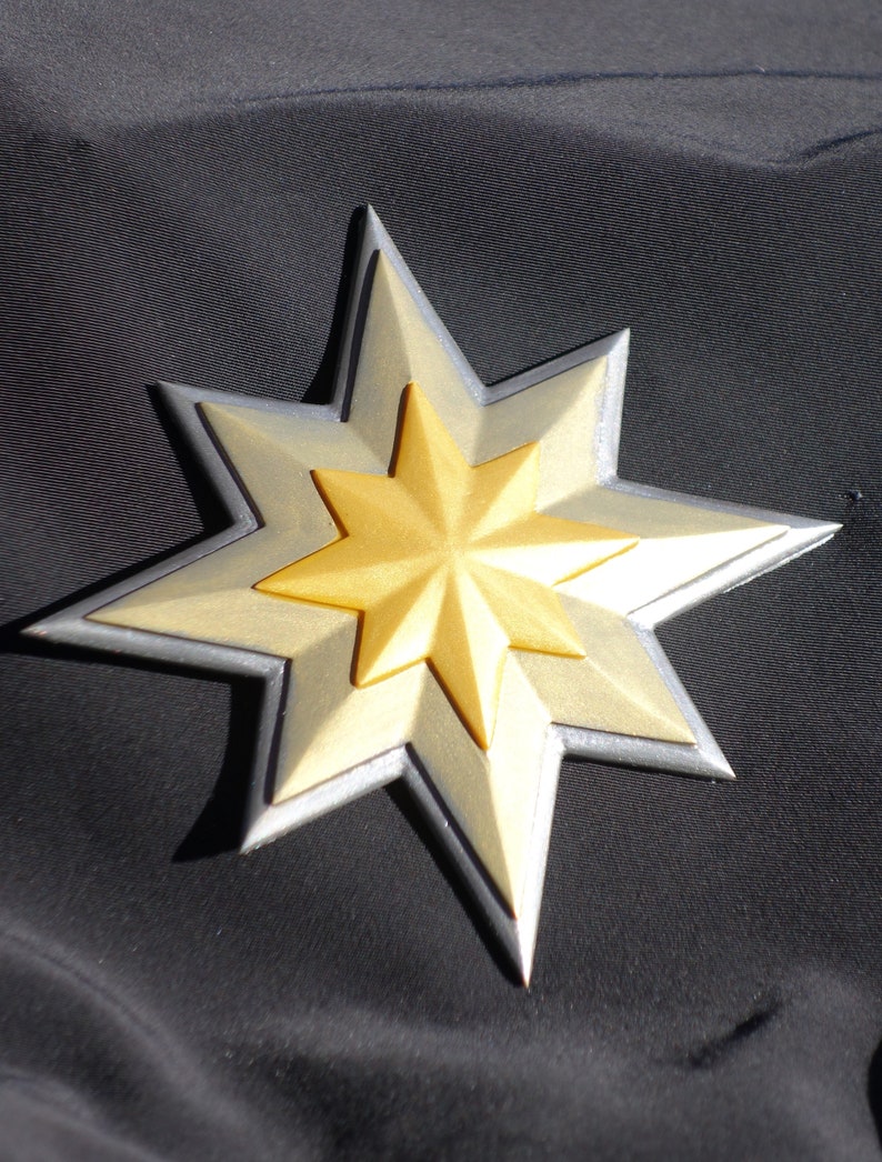 Captain Marvel Yon-rogg Jude Law Star Chest Emblem | Etsy