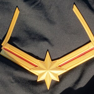 Captain Marvel Star Chest Emblem - Etsy