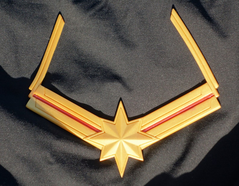 Captain Marvel Star Chest Emblem - Etsy
