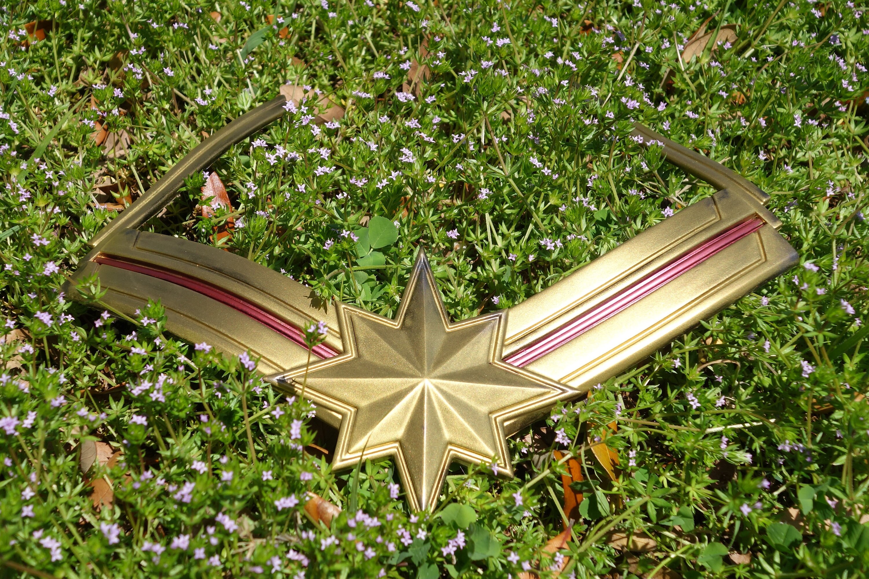 12 INCH WIDE Captain Marvel Star Chest Emblem | Etsy