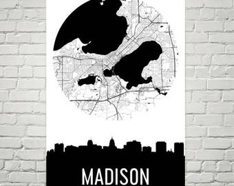 Madison Wi Poster - Etsy