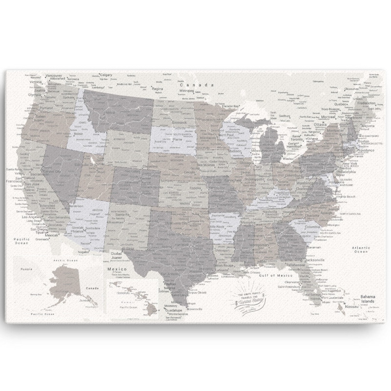 Usa Map Magnet Tracker - Etsy