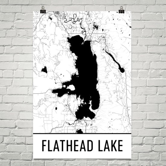 Flathead Lake Map