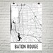Baton Rouge Map Baton Rouge Art Baton Rouge Print Baton - Etsy