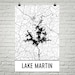 Lake Martin Alabama, Lake Martin AL, Alabama Map, Alabama Decor, Lake ...