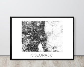 Golden Colorado Topography Wall Art - Etsy