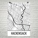 Hackensack NJ Map Hackensack Art Hackensack Print - Etsy